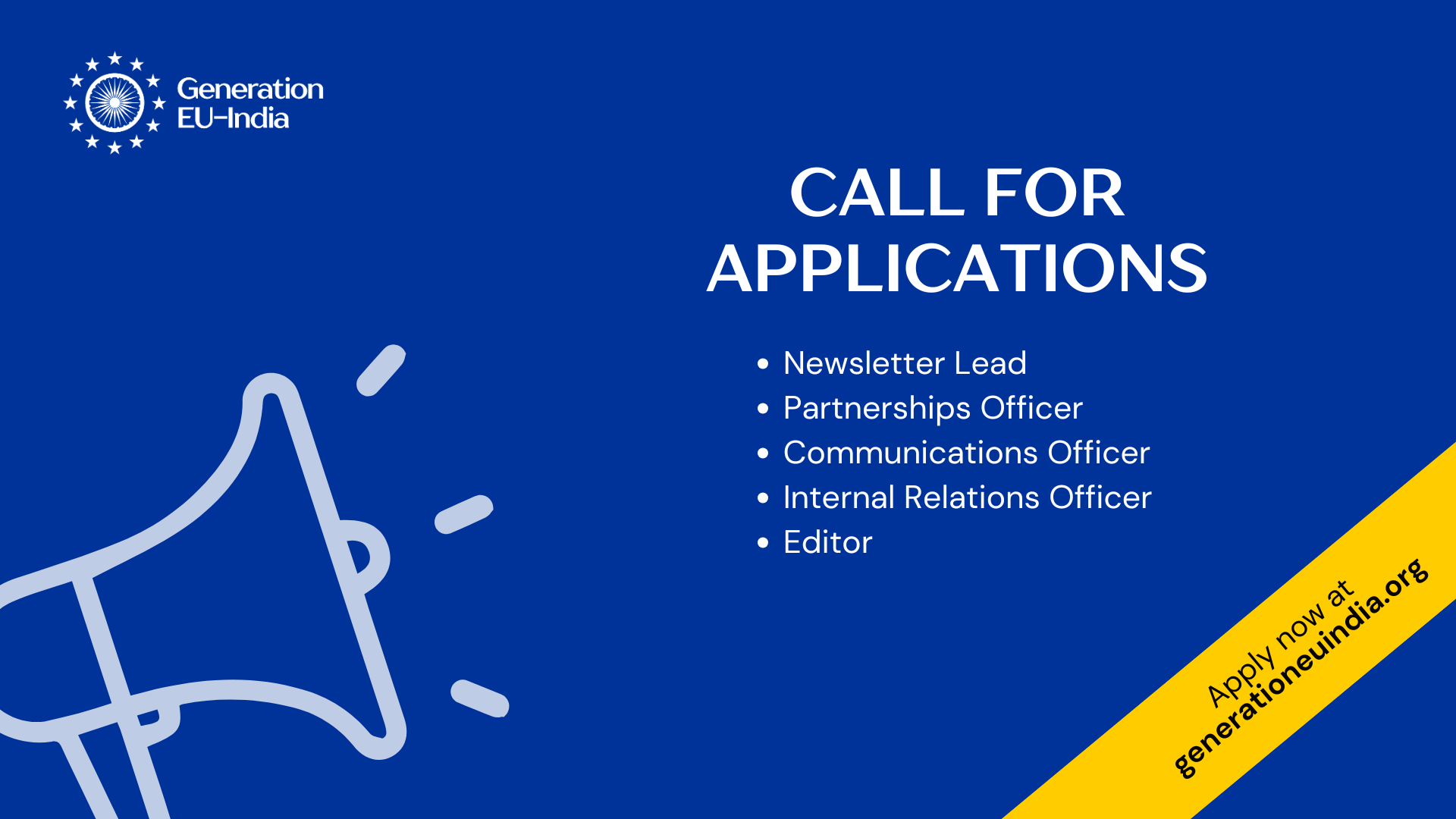 Apply Here! – Generation EU-India Launches Its Largest Recruitment To ...